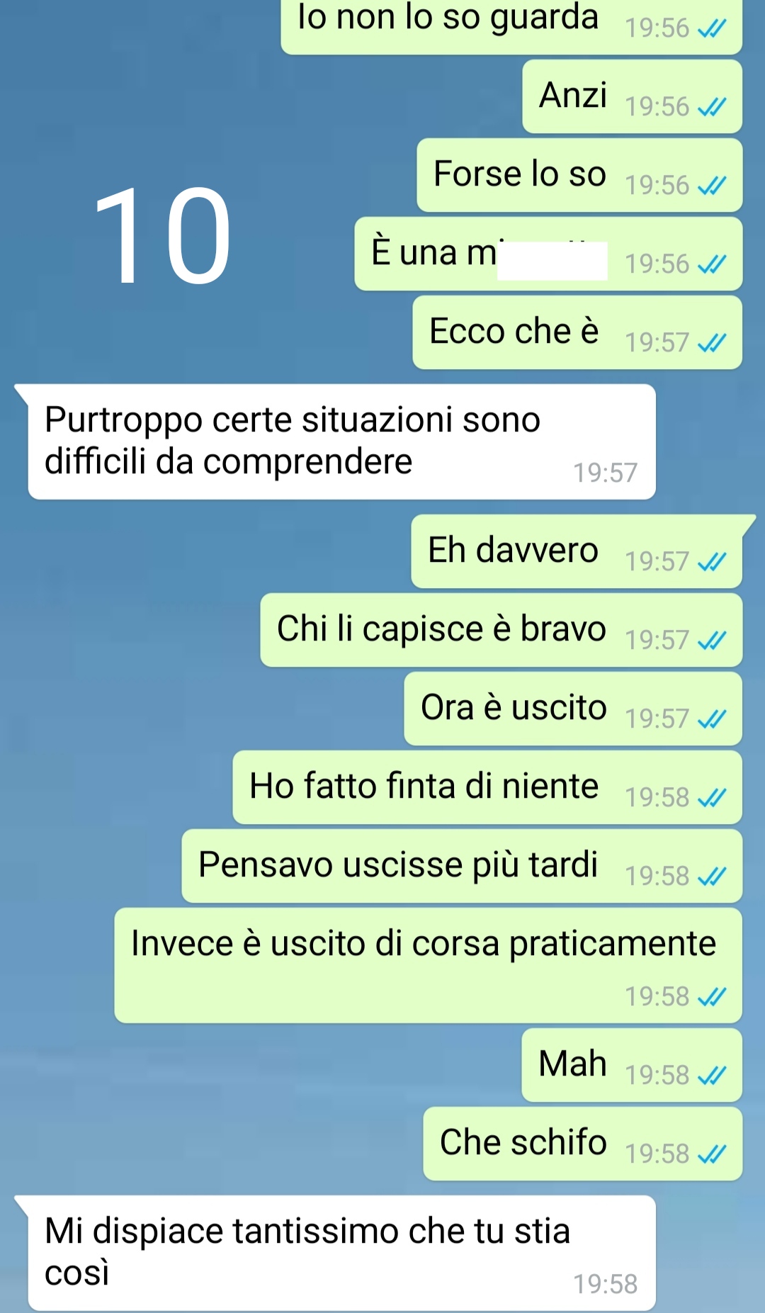 Una brutta scoperta Una brutta scoperta